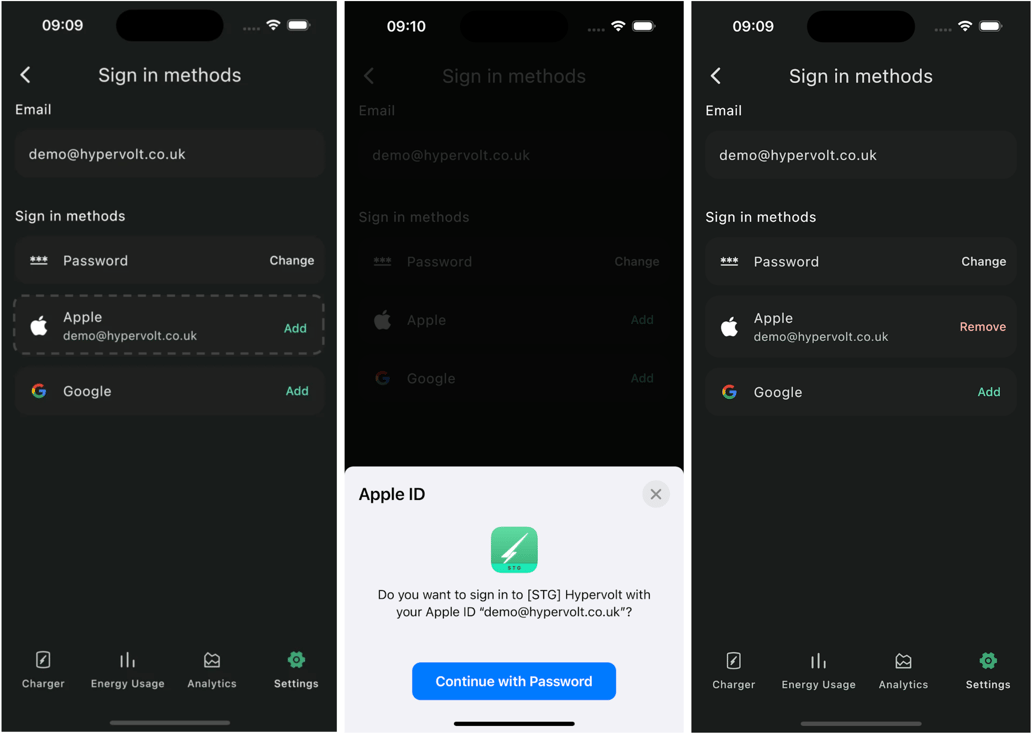 Adding Sign-In Methods