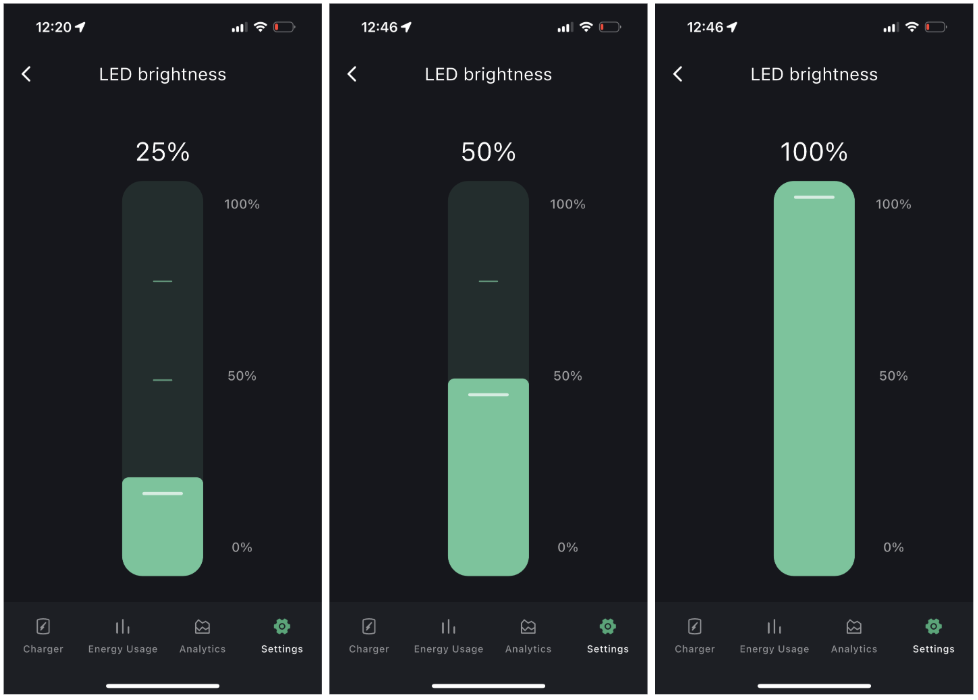 Hypervolt App Settings