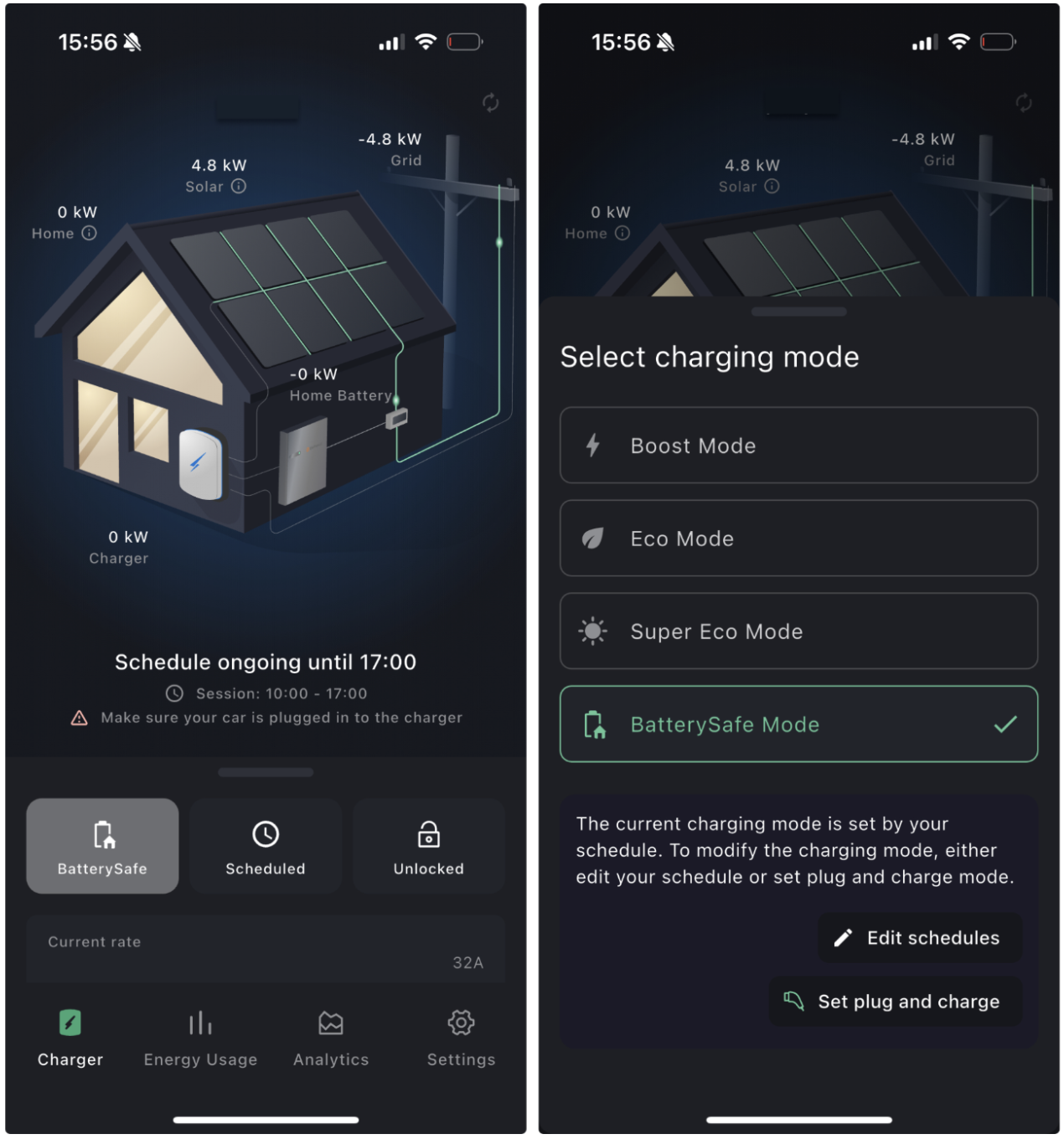 Hypervolt Charging Modes